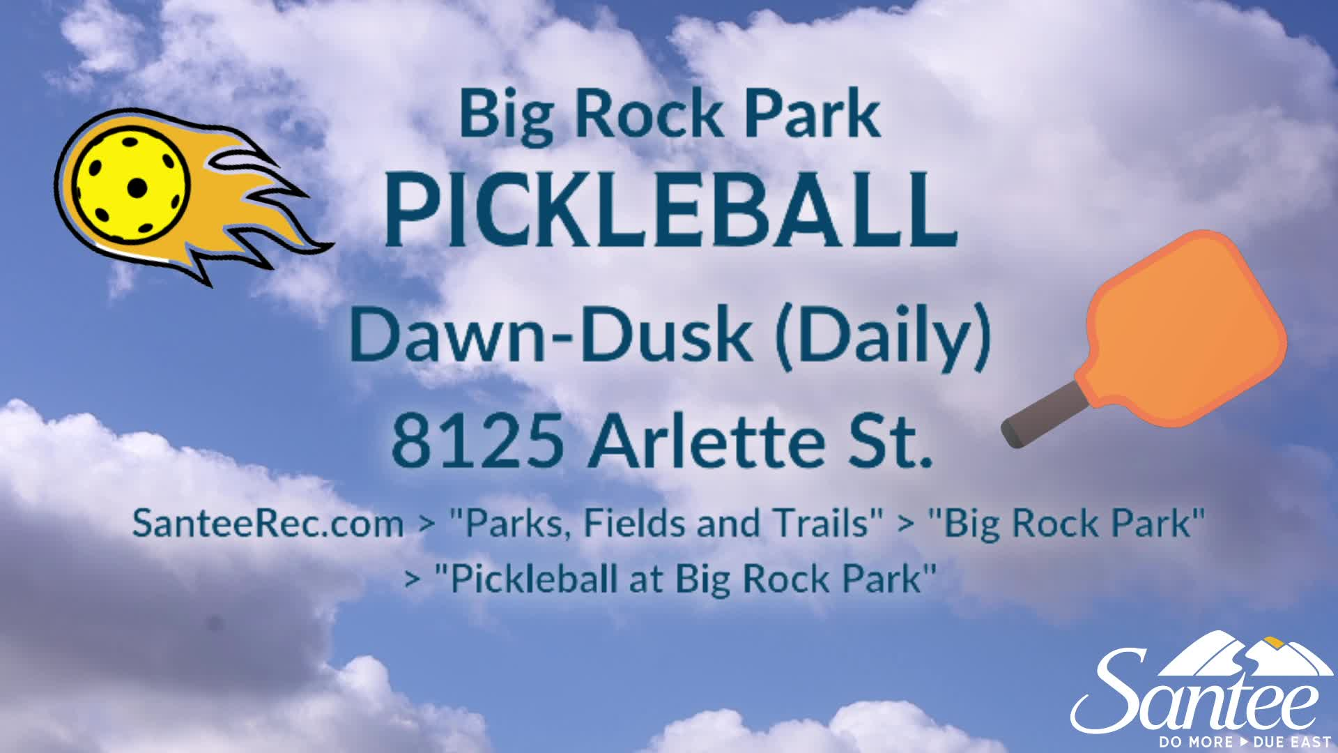 Pickleball Promo at Big Rock Park